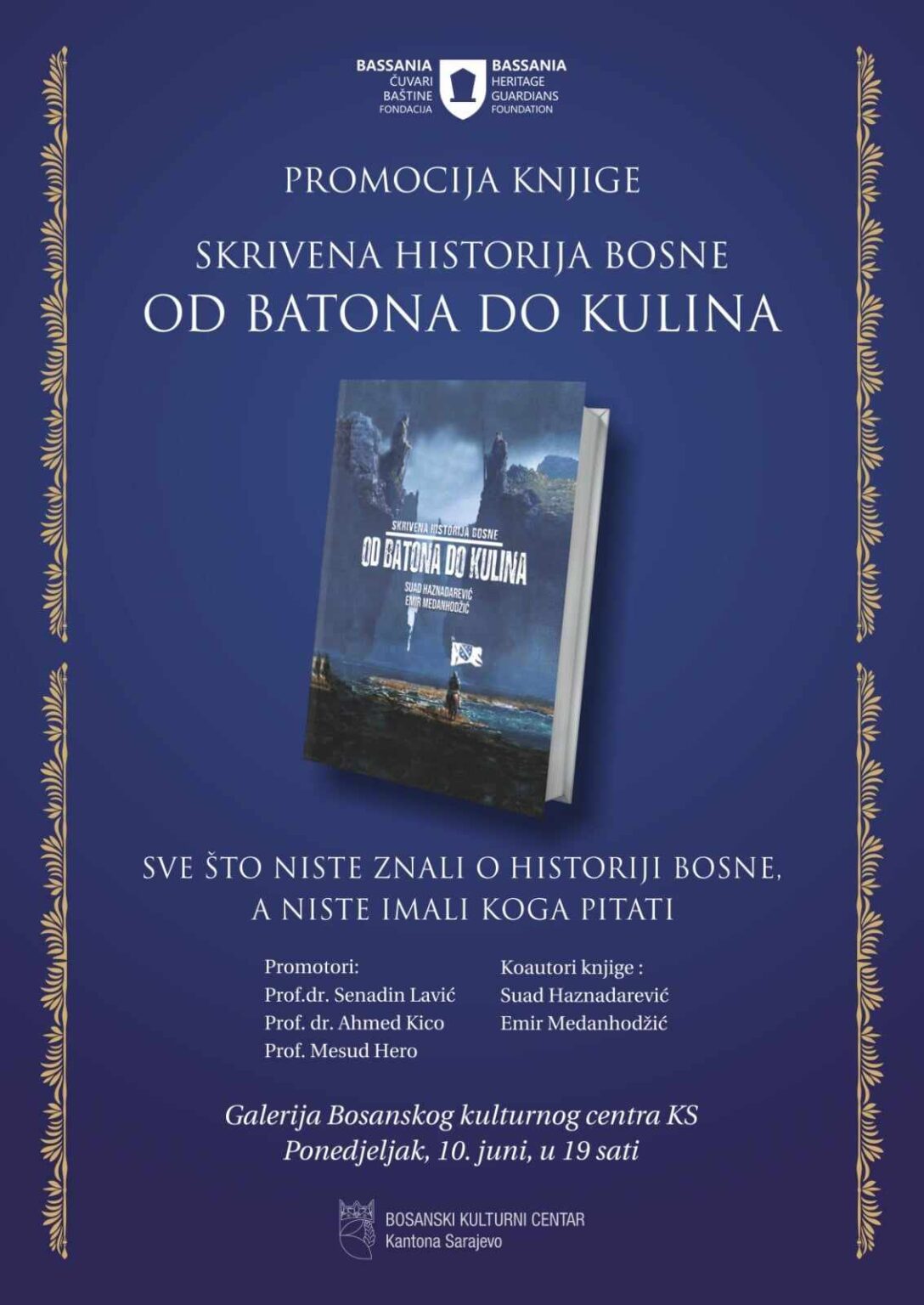 U Sarajevu promocija knjige: “Od Batona do Kulina”